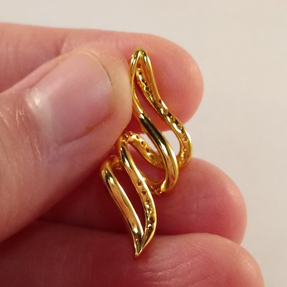 Jewelry | 18k Yellow Gold Filled Infinity Twist Rope Diamond Zircon ...